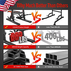 HARISON Multifunction Power Tower with Bench Pull Up Bar Dip Station for Home Gym Workout Strength Training Fitness Equipment