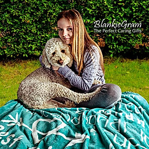 I Love You Throw Blanket, Blanket with Love for Best Friends, Couples, and Family, Perfect Heartfelt Gift for Loved Ones (Pink) - BlankieGram