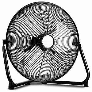 Toolsempire 20” Floor Fan High Velocity Heavy Duty Metal Quiet Fans for Industrial Garage Shop Outdoor Black