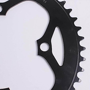 PROWHEEL Universal Bike Round Chainring,104mm BCD 42T/44T/46T/48T Steel Single Bike Chainring for 6 to 12 Speed MTB,E-Bike,Folding Bike,Road Bike,City Bike,BMX,Fat Bike,Cargo