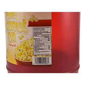 Snappy Popcorn Colored Coconut Oil, 1 Gallon,128 Fl Oz (Pack of 1)