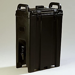 Carlisle FoodService Products Cateraide Insulated Beverage Dispenser with Handles for Catering, Events, Kitchens, And Restaurants, Plastic, 5 Gallons, Black