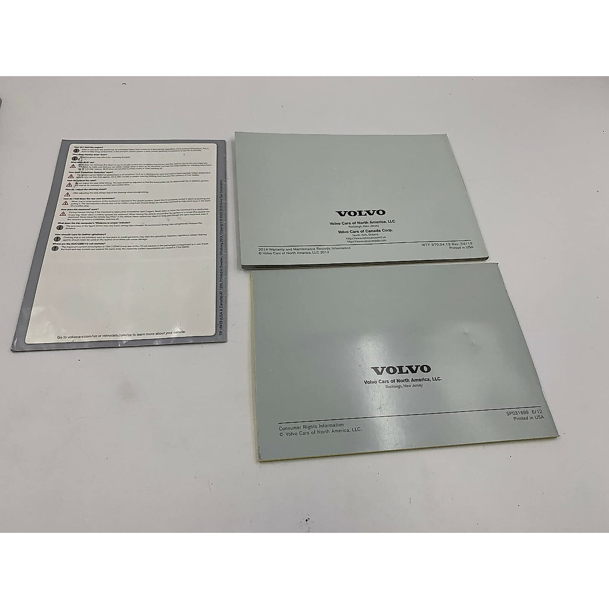 2014 Volvo S60 Owners Manual Set with Case OEM K01B51005