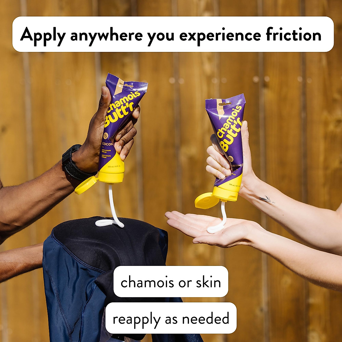 Chamois Butt'r Coconut Anti-Chafe Cream, 8 Ounce Tube