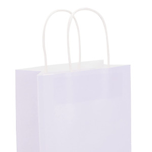 Juvale Pastel Paper Gift Bags with Handles for Goodies, Baby Shower, Party Favors (25 Pack, 5 Colors, 8.5 x 6.2 x 3.1 in)