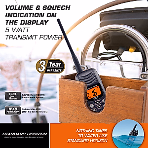 Standard Horizon HX300 Standard HX300 Handheld VHF Marine Radio