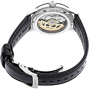 SEIKO Presage Red SRPE41 Brown Leather Automatic Men's Watch