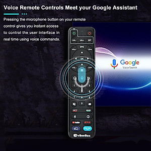 2024 vSeeBox V2 Pro, Fastest Android TV Box with Voice Remote Control, and HDMI Cable (4GB RAM+ 32 GB ROM)