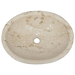Sink Cream 20.9"x15.7"x5.9" Marble,Modern Marble Bathroom Sink: A Durable and Stylish Addition to Your Home Bath Fixtures，Bathroom Sinks