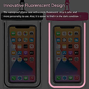 Karvense Waterproof Phone Pouch Case, 2 Pack Waterproof Cell Phone Holder/Bag for iPhone, Samsung Galaxy,Pixel, Moto, Universal Dry Bag for Vocation, Beach, Pool, Shower, Rafting, Kayaking, Snorkeling