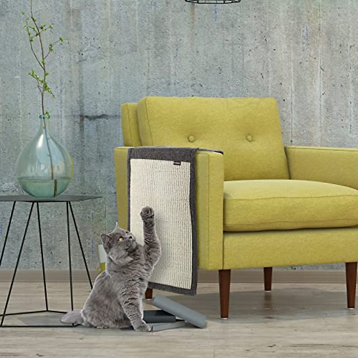 4 Packs Cat Scratch Mat Sofa Protector Natural Sisal Furniture Protector for Cats Scratching Pad for Couch Chair Sofa