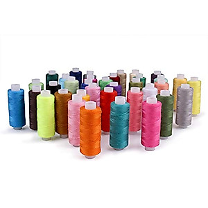 Luxbon Sewing Threads Kits 36 Colors Polyester 250 Yard Each Spools Sewing Thread Embroidery Machine Threads Quilting Thread for Hand Sewing/Machine Sewing