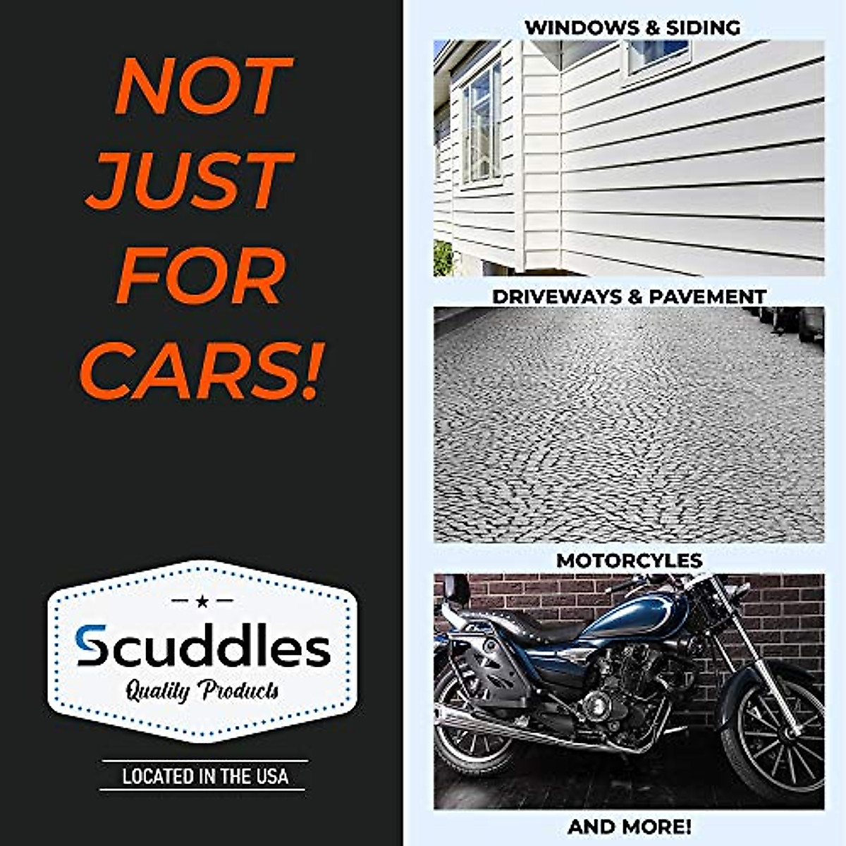 Scuddles Pressure Washer Pressure Washer | Pressure Washer Gun | Upgraded 2022 Model for Cars Full Kit Includes 5 Micro Fiber Towels and Sponge for Detailing Cars Or SUVS Pressure Washer Mega Set