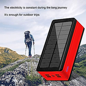 Aoutecen Solar Power Source, 2 Charging Modes High Integrated Circuit Module Solar Charger 50000mAh for Mountaineering