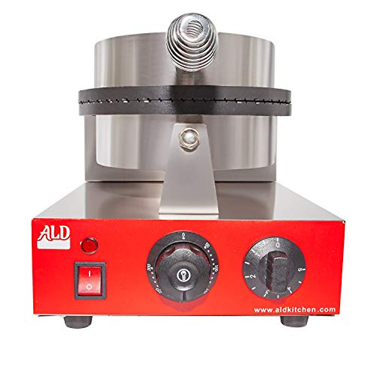 ALDKitchen Waffle Cone Maker | Commercial Waffle Roll Maker | Nonstick Covering | Stainless Steel | 1.2kW | 110V