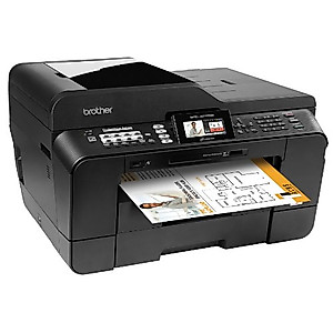 Brother MFCJ6710DW Business Inkjet All-in-One Printer with 11-Inch x 17-Inch Duplex Printing, 11-Inch x 17-Inch Scan Glass & Dual Paper Trays