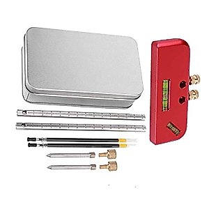 Adjustable Marking Gauge,Aluminum Alloy Scribing Mortise Gauge Woodworking Marking Gauge Double Head Mortise Gauge for Woodworking,Wood Marking