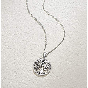 AGVANA 925 Sterling Silver Tree of Life Pendant Necklace for Women Delicate Jewelry Family Tree Necklace Anniversary Birthday Gifts for Women Wife Mom Grandma with Velvet Bag