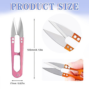 HAALII 4.1 inch Multicolor Mini Sewing Scissors, 3pcs Sewing Scissors Yarn Thread Scissors Mini Small Snips Trimming Nipper DIY Supplies