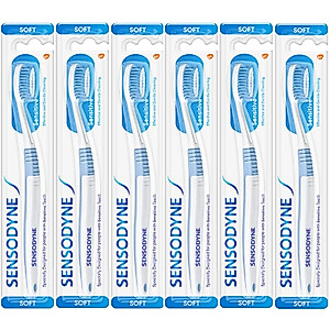 Sensodyne Sensitive Toothbrush, Soft (Color May Vary) - Pack of 6