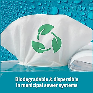 Medline Readyflush Biodegradable Flushable Wipes, 9 Tubs of 60 Wipes