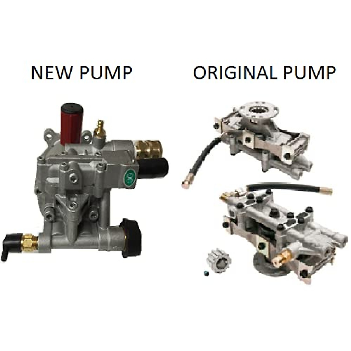 Deluxe Pumps-n-more Excell Replacement Pressure Washer Water PUMP for Honda Excell XR2500 XR2600 XC2600 EXHA2425 XR2625 Pump Kit With Garden Hose Quick Connector and Pressure Quick Coupler