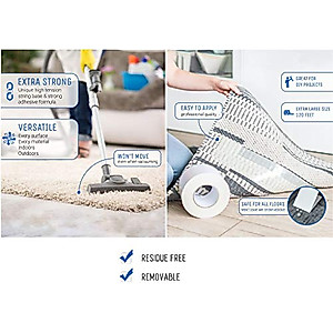 Sugarman Creations Strongest Double Sided Carpet Tape, 2 Inch by 40 Yard, 120 feet! 2X More! 5 Stars Professional Grade, Industrial Strength, Heavy Duty Rug and Carpet Underlayment Adhesive