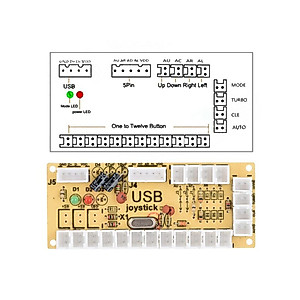 TAPDRA Zero Delay Arcade USB Encoder PC to Joystick for PC Mame Jamma Raspberry Pi & Other Pc Fighting Games