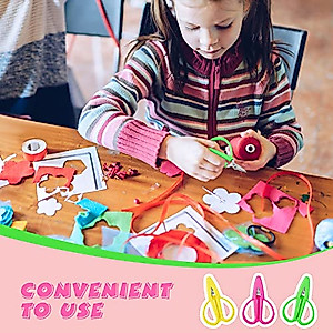 18 Pcs Mini Scissors Thread Tiny Scissors Colorful Travel Scissors Sewing Small Scissors 2.56 x 1.65 Inch Embroidery Craft Scissors with Cover, 3 Colors