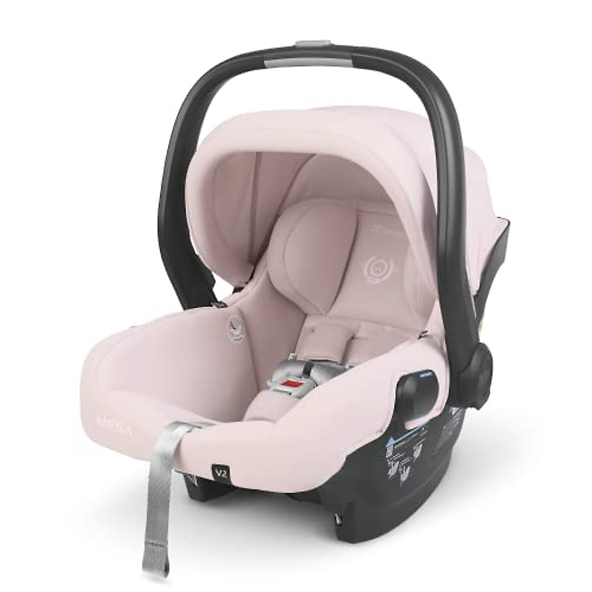 Vista V2 Stroller - Alice (Dusty Pink/Silver/Saddle Leather) + MESA V2 Infant Car Seat - Alice (Dusty Rose)
