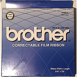 Brother 7020 Typewriter Correctable Ribbon, Black - In Retail Packaging