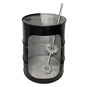 Cosmostar Stainless Steel Mixing Gear Blade 55 Gallon Paint Mixer Stirring Propeller Tools for Paint Epoxy, Resin, Silicone Stirrer Paddle with ⌀0.47” Shaft Rod, Gear ⌀ in 5.5 in