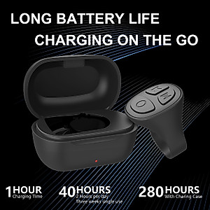 SOFAMIRI TikTok Scrolling Ring Remote Control Kindle App Page Turner Bluetooth Media Button Remote Selfie TIK Tok Scrolling Ring for iPhone iPad iOS Android (D02, Black)