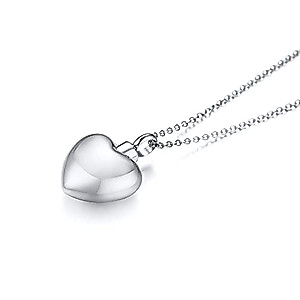 VNOX Pack of 5 Cremation Jewelry Cute Heart Cremation Urn Necklace for Ashes Holder Urn Pendant Necklace Keepsake Jewelry