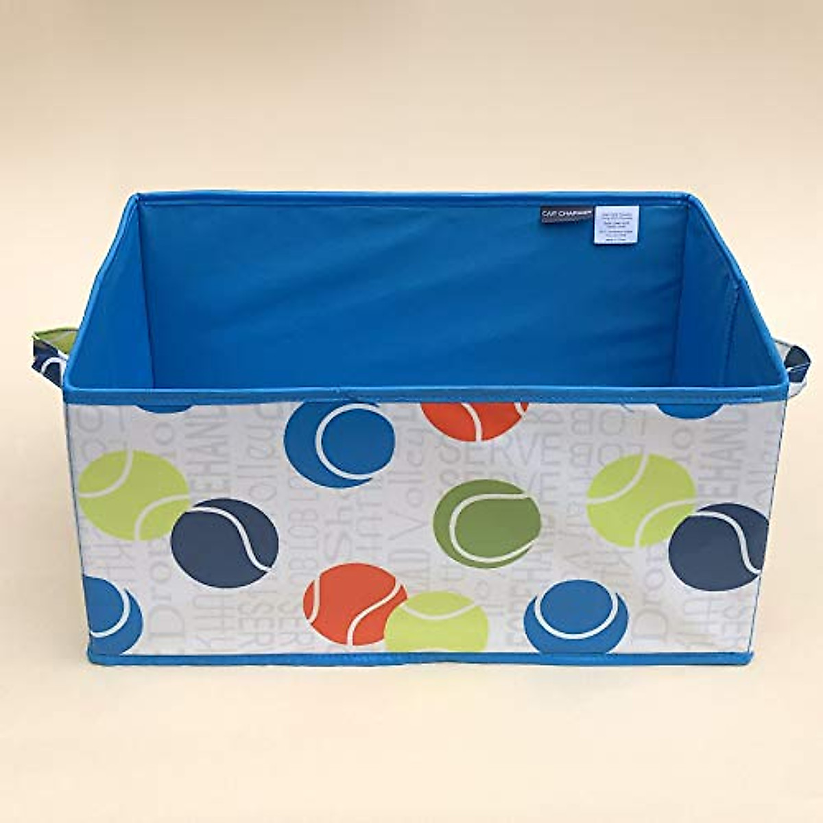 Passion for Tennis Collection 17"x12"x8" Storage Bin (White Background)