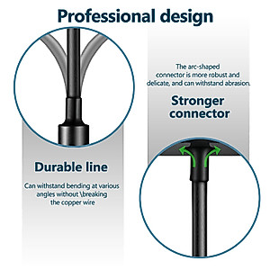 ZTTXL 21W Power Adapter for Echo (1st & 2nd Generation), Echo Show (1st Gen), Echo Plus (1st Gen), Fire TV (2nd Gen), Echo Look, Echo Link, 5Ft AC Adapter Power Cord