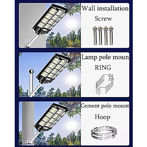 ZXXHNNAIH Solar Street Light IP66 Waterproof Street Solar Light Multiple Lighting Modes, Motion Sensor Wall Lights,for Basketball Court Parking Lot