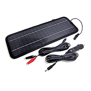 New NUZAMAS Poartable 4.5W Solar Panel Charger Power Car Battery 12V Recharge Outdoor Camping Travel Power Source