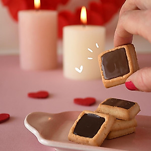 Michel et Augustin Gourmet Cookie Squares Changemaker Box, Dark Chocolate & Sea Salt Butter Cookies, Easter Gift Ideas, Individually Wrapped European Cookies, 40 French Shortbread Cookies