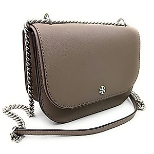 Tory Burch Emerson Flap Adjustable Shoulder Bag (Gray Heron)