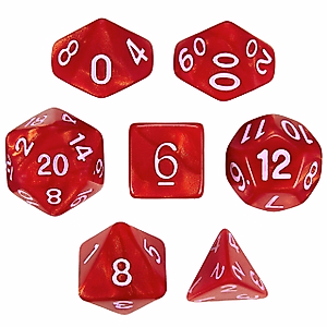Series IV Set of 7 Tabletop RPG Dice| 7 Different Polyhedral Role Playing Dice per Set| TTRPG DND Dice| Cinderbloom
