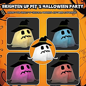 HOTMAI Dog Costumes, Glowing Pet Costume for Night, LED Lights Built-in, Holiday Thanksgiving Christmas Pet Costume for Small Medium Large Dogs and Cats, Puppy Cosplay Accessories -03M