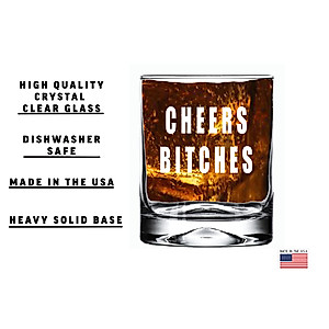 Rogue River Tactical Funny Cheers Old Fashioned Whiskey Glass Drinking Cup Gift For Him Her Mom Aunt Grandma