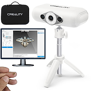 Creality 3D Scanner, Portable 3D Scanner, Color Scanner 3D Modeling 0.05mm Precision 10FPS Scanning Speed for 3D Printing Support Windows MAC OS System (CR-Scan Lizard Luxury with Color Suit)