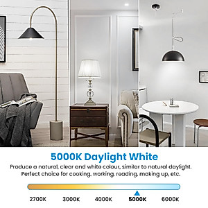 Sheetea 16-Pack LED Light Bulbs, 100 Watt Equivalent Daylight LED Bulbs, 5000K White Light Bulbs E26 Standard Base, A19 LED Bulb 13W 1500LM Super Bright, Non-dimmable