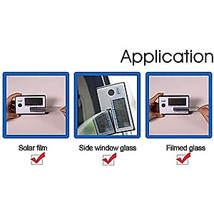 RockRose Portable Solar Tester Meter, Car Window Tint Solar Film Car Transmission Meter Filmed Glass Tester UV IR Rejection Meter Spectrum Tester IR 950nm UV 365nm VR 550nm