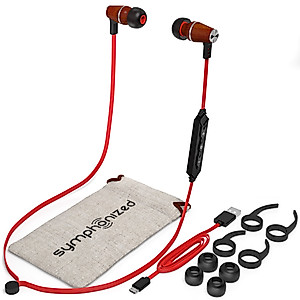 Symphonized Neckband Bluetooth Headphones - Wireless Sport Earbuds, Bluetooth Wireless Earbuds with Earhooks, Bluetooth Earbuds with Ear Hook, Running Earbuds, Neck Bluetooth Headphones Microphone