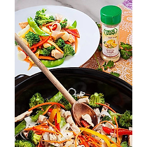 True Citrus True Orange Ginger Spice Blend, 2.47 oz Shaker with By The Cup Swivel Spoons