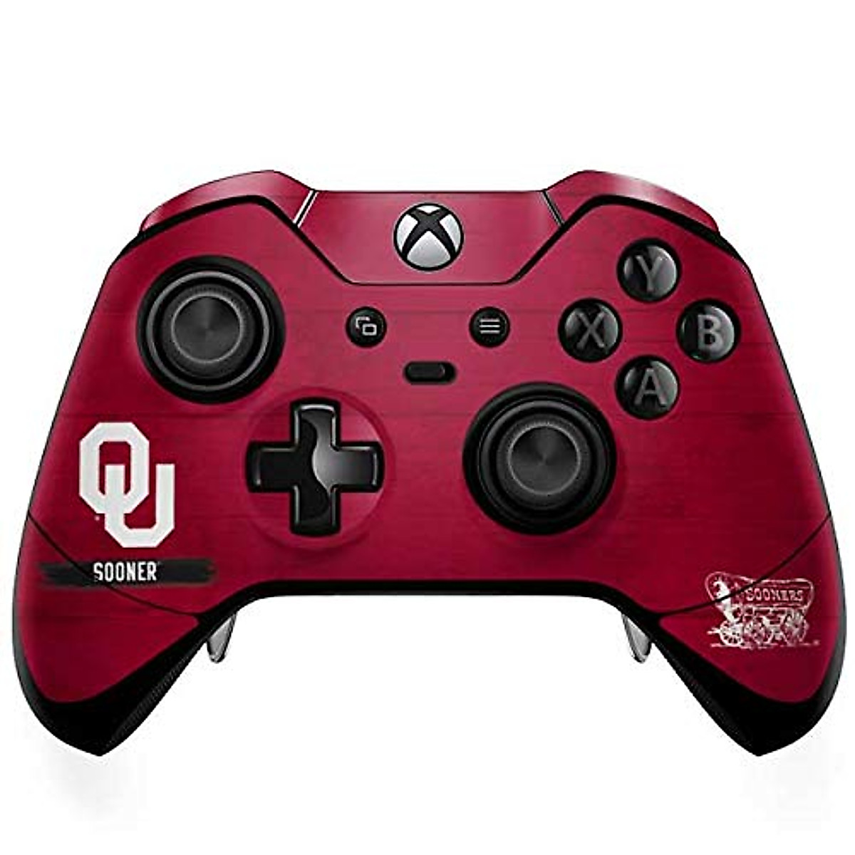 Skinit Decal Gaming Skin Compatible with Xbox One Elite Controller - Officially Licensed College Oklahoma Sooners Design