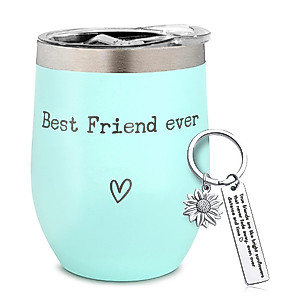 SHOW-YA Bestie Gifts for Women - Gifts for Bestie,Sister,Friends,Work Bestie - Birthday Gifts for Bestie,Best Friend Friendship Gifts for Bestie Sister,12oz Coffee Cup(Mint)